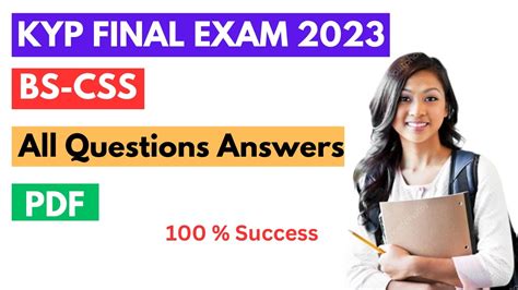 Kyp Final Exam 2023 Kyp Final Exam Bs Css Youtube
