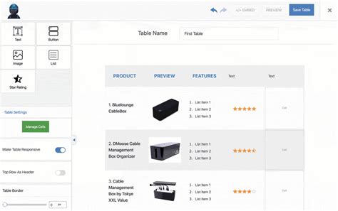How To Create Your First Table With WP Table Builder
