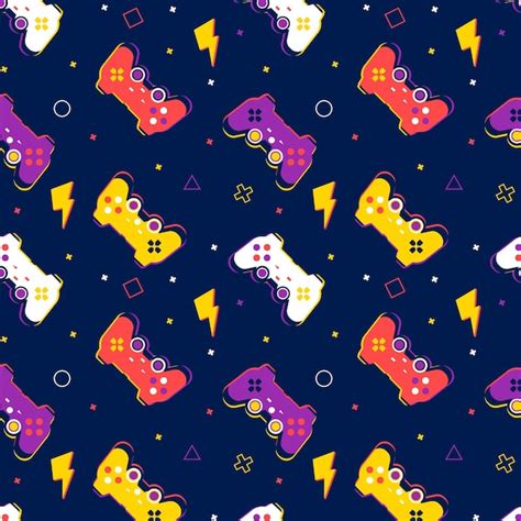 Premium Vector Video Game Controller Seamless Pattern