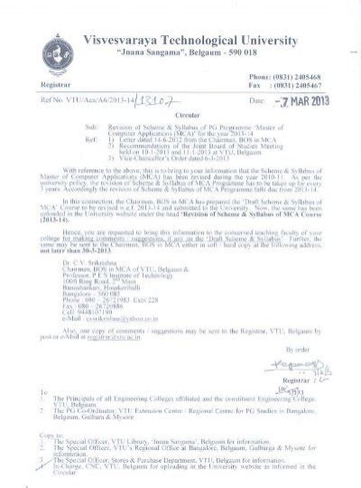 Scheme And Syllabus Visveswaraiah Technological University