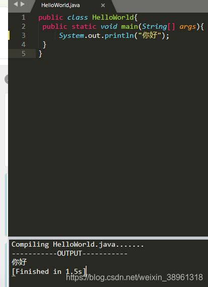 Sublime3 Text运行java程序sublime 运行java生成class文件，没输出结果 Csdn博客