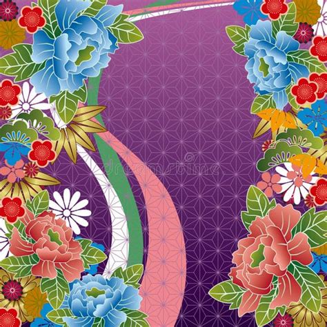 Traditional Japanese Floral Art Stock Illustrations 41278