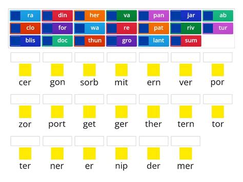 Syllable Match Up