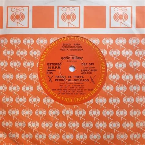 Vinilo Simple Gogo Muñoz Pablo El Poeta Mercadolibre