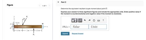 Solved Replace The Force And Couple Moment System Acting On