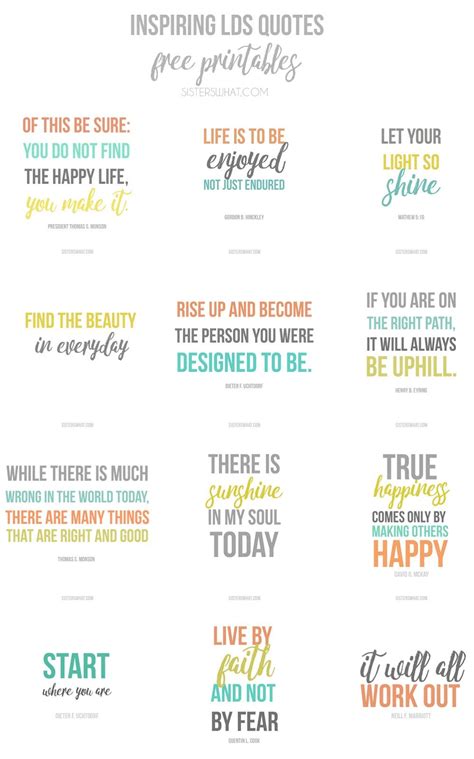 Free Inspirational Quotes Printables Printable Sight Words List