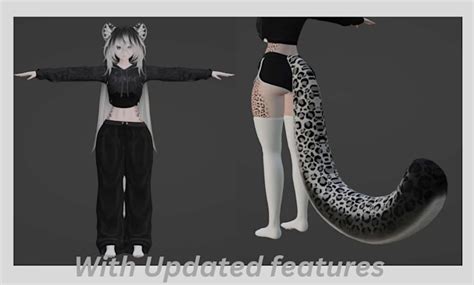 Create Custom Vrchat Avatar 3d Model Furry Avatar Outfit Toggles Nsfw