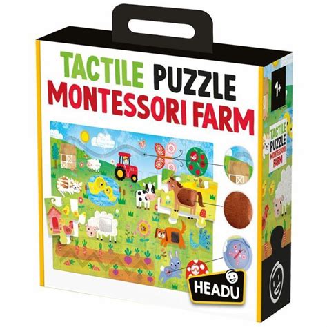 Headu Taktilne Puzzle Montessori Farm — Bazzarba