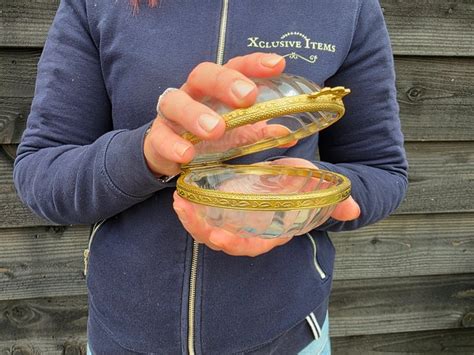 Jewellery Box Brass Glass Shell Auction Online Catawiki