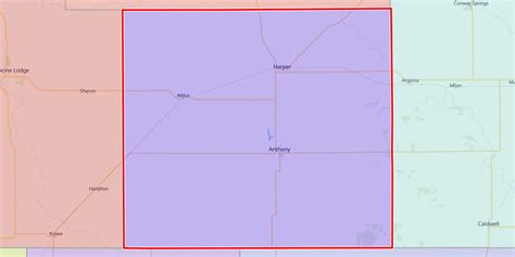 Harper County Ks Map Us Map Guide