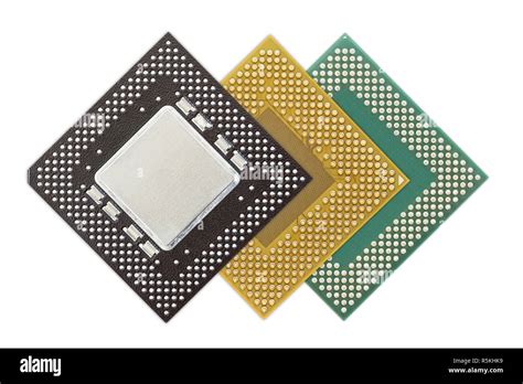 Central Processing Unit Or Computer Chip Stock Photo Alamy