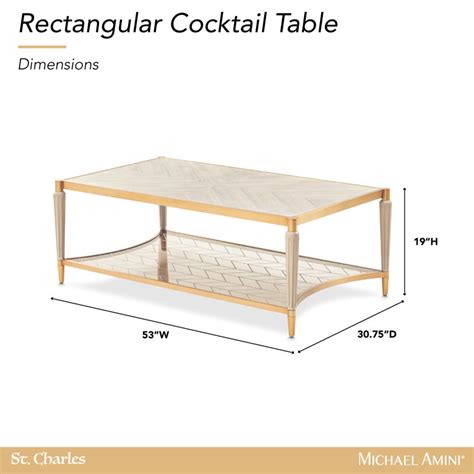 Michael Amini St Charles Rectangular Cocktail Table Wayfair