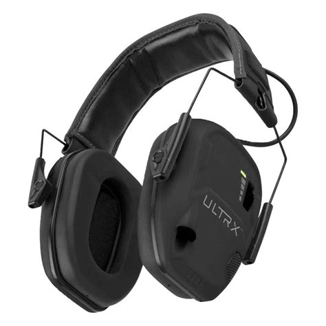 Allen Co Ultrx Bionic Electronic Earmuff Midnight Gray Sportsmans