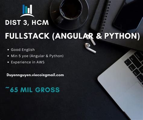 [dist 3 hcm] fullstack developer angular and python ~ 65 mil… duyen