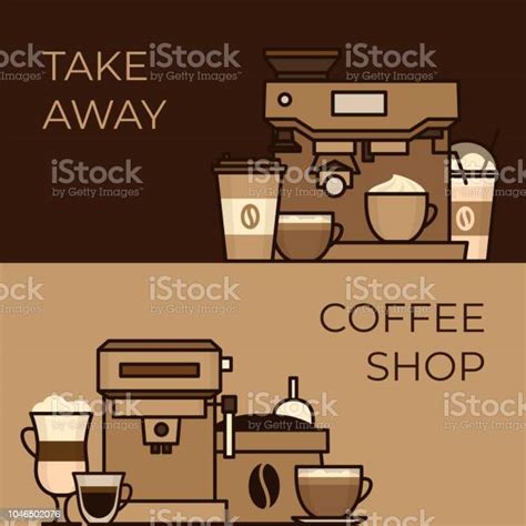 커피 개체 및 장비입니다 컵 그리고 커피 양조 방법입니다 커피 메이커와 커피 주전자 프랑스 압박 모카 포트 Cezve 플랫