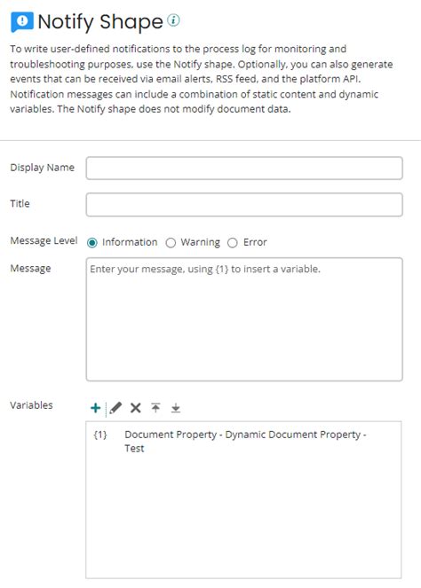 Article How To Set A Dynamic Document Property Variable In A Message Or Notify Step Boomi