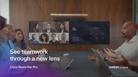 See Teamwork Through A New Lens Cisco Room Bar Pro Youtube