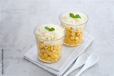 Jasuke Jagung Susu Keju Is A Traditional Indonesian Snack Steamed