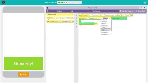 Intro To App Lab 5 Code Org