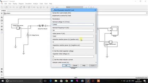 moduling of single phase power system in sim power matlab part 1
