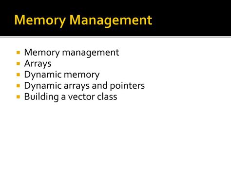 Ppt Pointers And Dynamic Memory Powerpoint Presentation Free