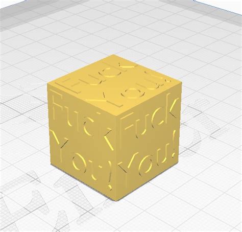 F Ck You Cube By Andres Download Free Stl Model