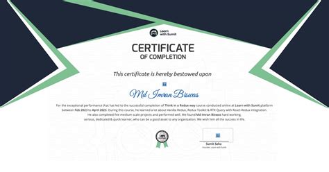 Md Imran Biswass Performance Report Think In A Redux Way Course By Lws