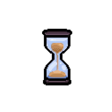 Premium Vector Sand Timer In Pixel Art Style Premium Vector Sand Timer In Pixel Art Style