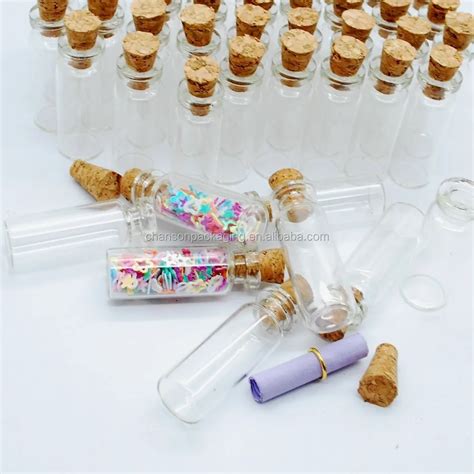 1ml 코르크 마개를 가진 작은 소형 유리병 단지 Buy 미니 유리 병유리 병 코르크1 미리리터 유리 항아리