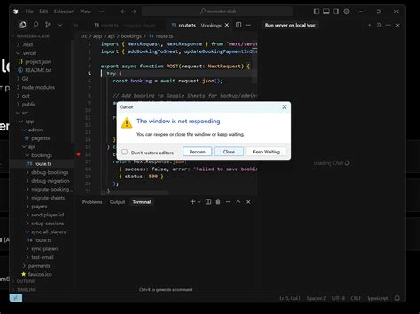 Cursor Is Not Responding Bug Reports Cursor Community Forum