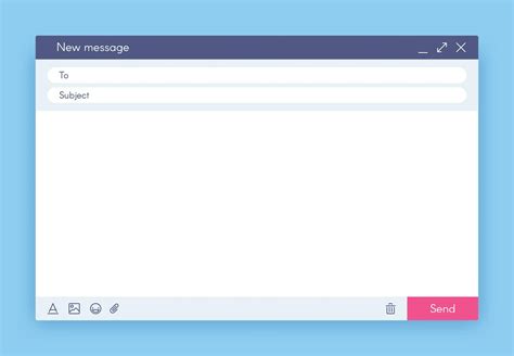 Email Message Window Mail App Interface Mailings Emails And Send