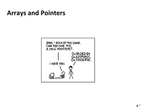 ppt arrays and pointers powerpoint presentation free download id