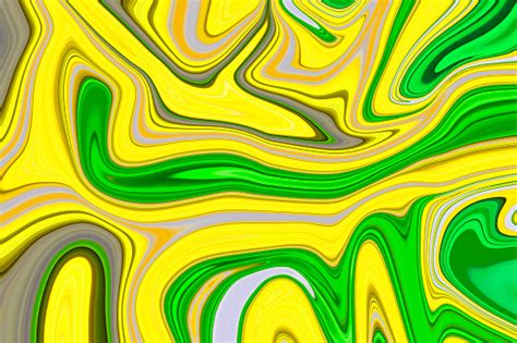 대리석 잉크 다채로운 녹색 과 노란색 대리석 패턴 텍스처 추상적 인 배경 배경 또는 배경 화면 흐름 잉크에 사용할 수 있습니다 0명에 대한 스톡 사진 및 기타 이미지