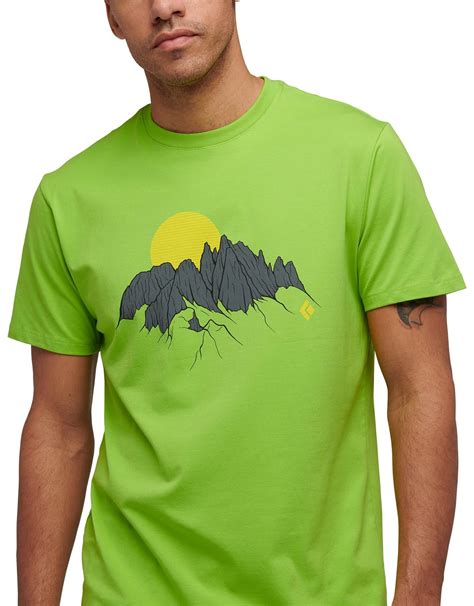 Black Diamond M Bd Minarets Ss Tee Lime Green T Shirts Escalade Snowleader