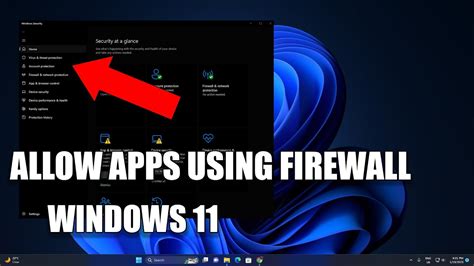 How To Allow Apps Using Firewall In Windows 11 YouTube