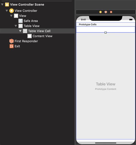 ios uitableview 기초 2
