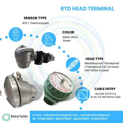Radical Techart Ss Rtd Head Terminal For Industrial At ₹ 75 Piece In Gandhinagar