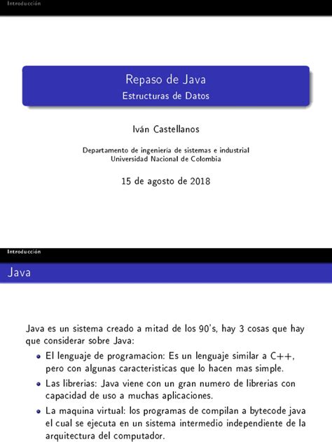 Repaso Java Pdf Java Lenguaje De Programación Objeto Informática