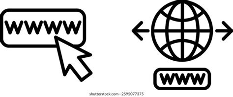 Icons Cursor Representing Internet Navigation Stock Vector Royalty