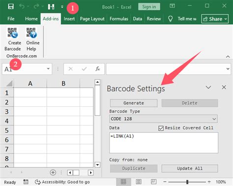 How To Create Print Barcode Labels In Excel Free Add In Download No