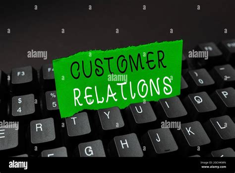 Hand Writing Sign Customer Relations Word For Approach To Manage A Company S Is Interaction