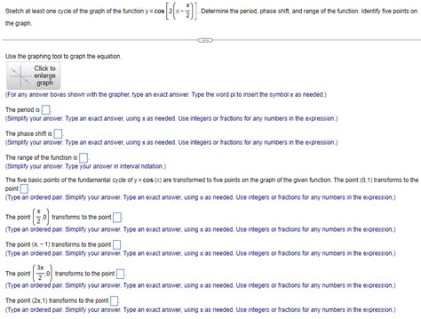 Solved Sketch At Least One Cycle Of The Graph Of The Chegg