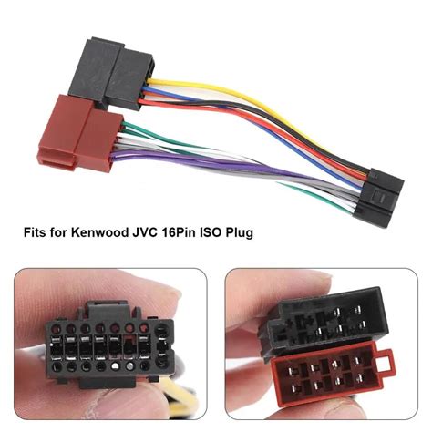 16 Pin Iso Bus Female Wiring Harness Connector Adapter Cable Fits For