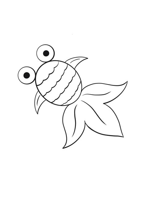 小金鱼简笔画步骤图片大全简单又好看（流行10张） 简笔画图片大全