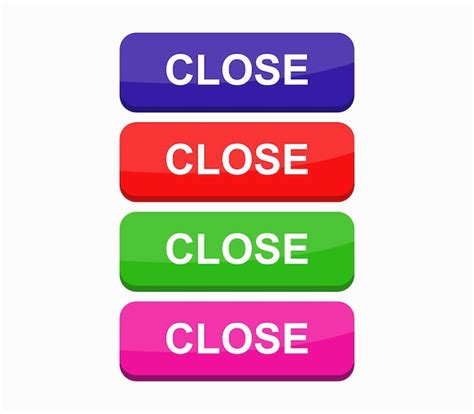 Premium Vector Set Of Close Button