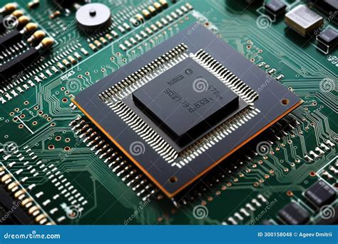 Electronic Chip Computer Circuit Component Hardware Digital Board