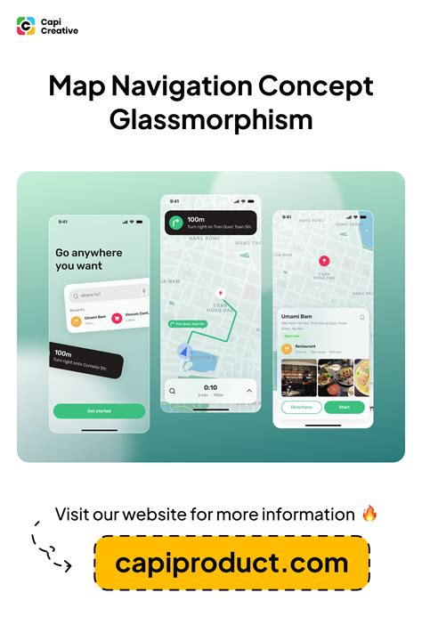 What Is Map Navigation In Glassmorphism Design