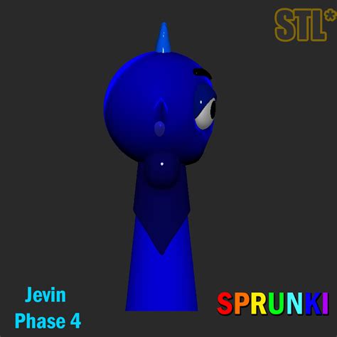 🦸 Sprunki Incredibox Jevin Fase 4 Stl 3d Personaje Fanart・archivo Stl