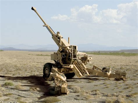 Fh77 B02 155mm 52caliber Artillery Bofors Fh77 B02 155mm 52caliber
