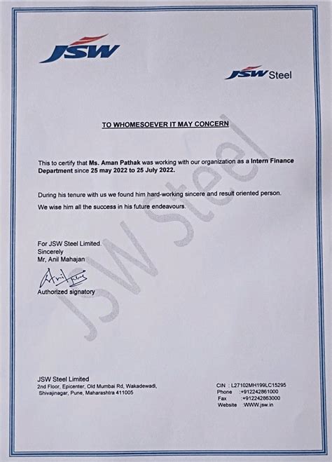 Aman Pathak On Linkedin Work Jswsteel